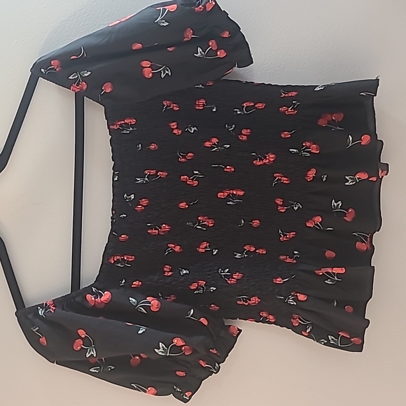 SHEIN | Tops | Cherry Crop Top | Poshmark